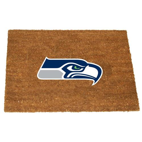 The Memory Company Seattle Seahawks Brown Rectangular Outdoor Door Mat ...