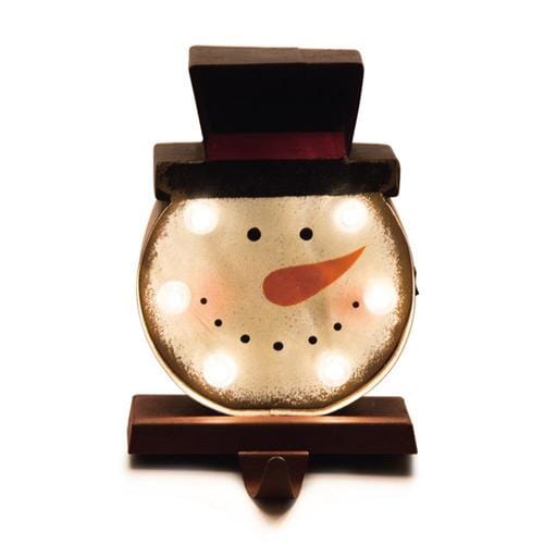 Glitzhome Decorative Metal Snowman LED Stocking Holder in the Christmas ...