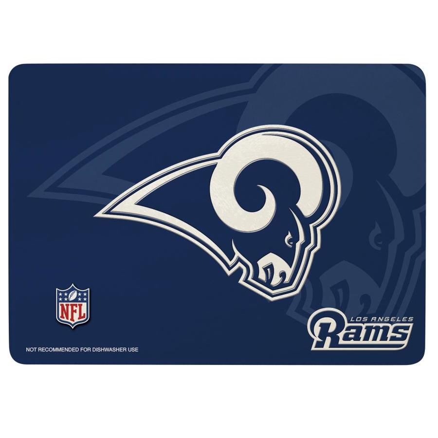The Memory Company Los Angeles Rams 11.75-in L x 8-in W Glass Cutting ...
