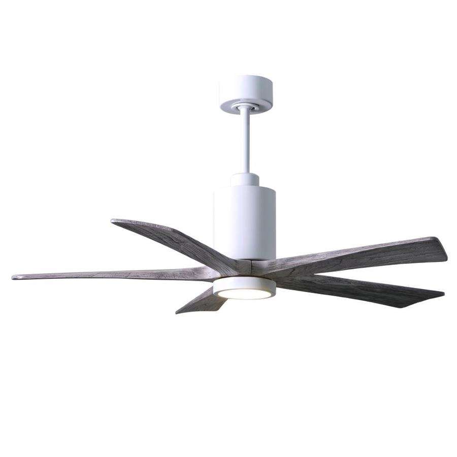 Matthews Fan Company Patricia 52-in Gloss White Integrated LED Indoor ...
