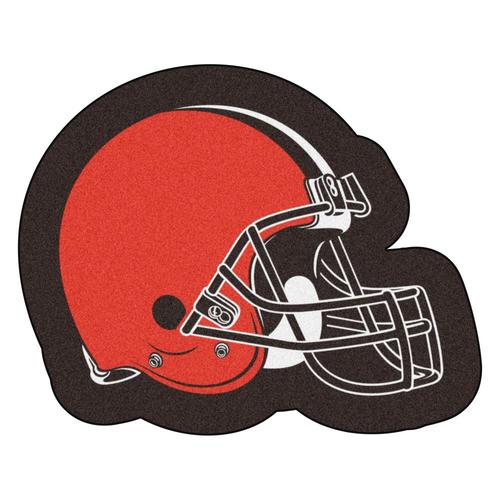 FANMATS Cleveland Browns Mascot Mats 2 x 3 Team Colors Irregular Indoor ...
