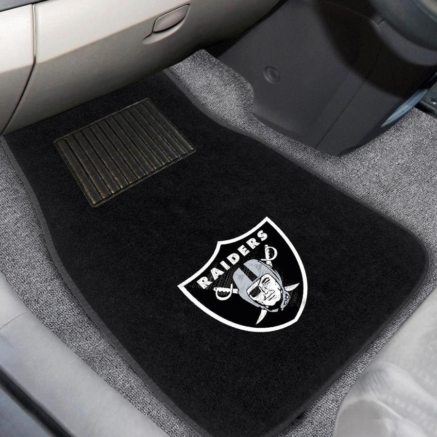 FANMATS Oakland Raiders Embroidered 2-Pack Floor Mats at Lowes.com