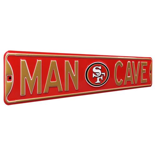 Authentic Street Signs San Francisco 49ers 6-in x 36-in Metal Blank ...