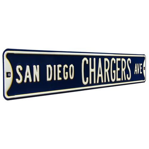 Authentic Street Signs San Diego Chargers 6-in x 36-in Metal Blank Sign ...