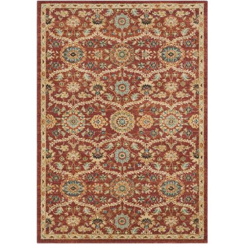 Surya Masala Market 4 x 6 Rust Indoor Medallion Oriental Area Rug in ...