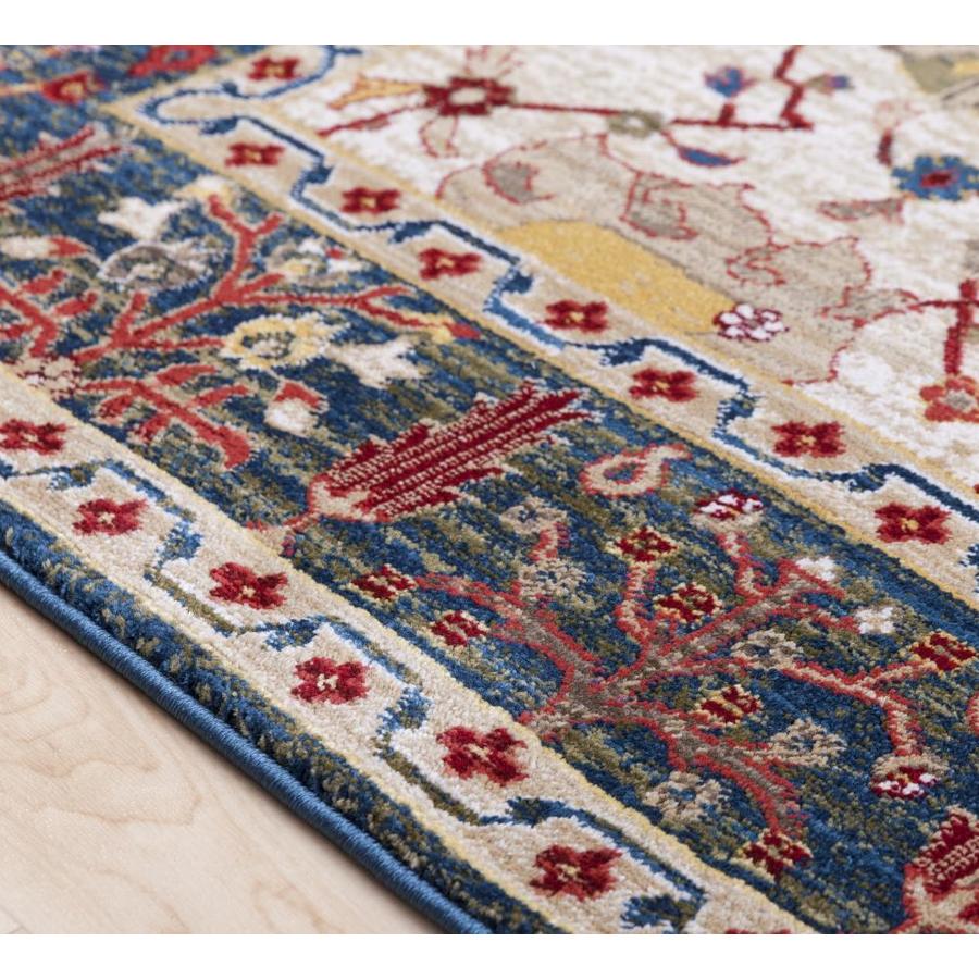 Surya Crafty White/Navy Indoor Oriental Area Rug (Common: 8 x 10 ...