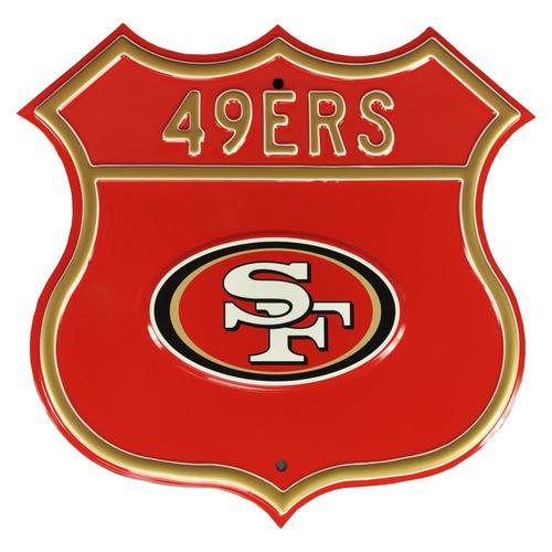 Authentic Street Signs San Francisco 49ers Route Signs Metal Frameless ...