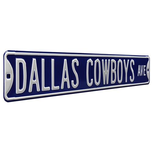 Authentic Street Signs Dallas Cowboys Street Signs Metal Frameless 6-in ...