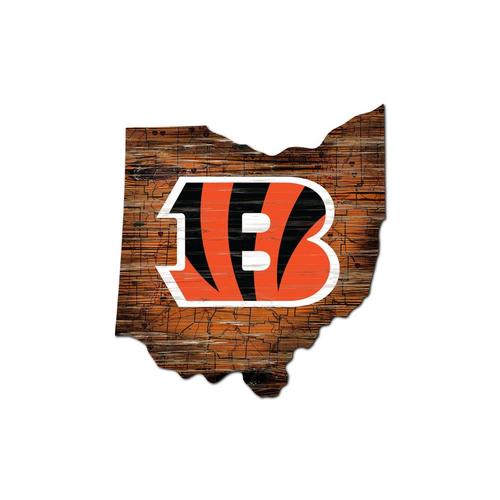 Fan Creations Cincinnati Bengals Frameless 24-in H x 24-in W Sports MDF ...