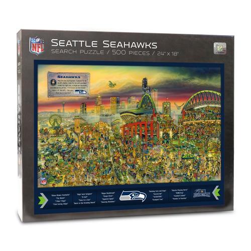 Joe Journeyman Seattle Seahawks 500-Piece Football Jigsaw Puzzle in the ...