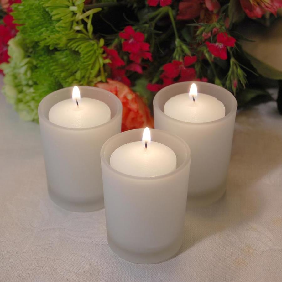 LumaBase 36-Pack 36-in 36-Wick Unscented Votive Candle in the Candles ...