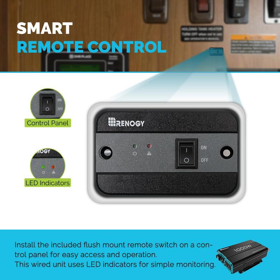 Renogy 1000-Watt Power Inverter in the Power Inverters department at ...