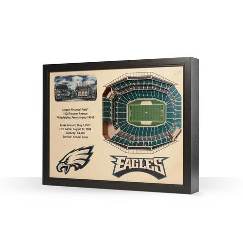 StadiumViews NFL Philadelphia Eagles 25 Layer Stadiumviews 3D Wall Art ...