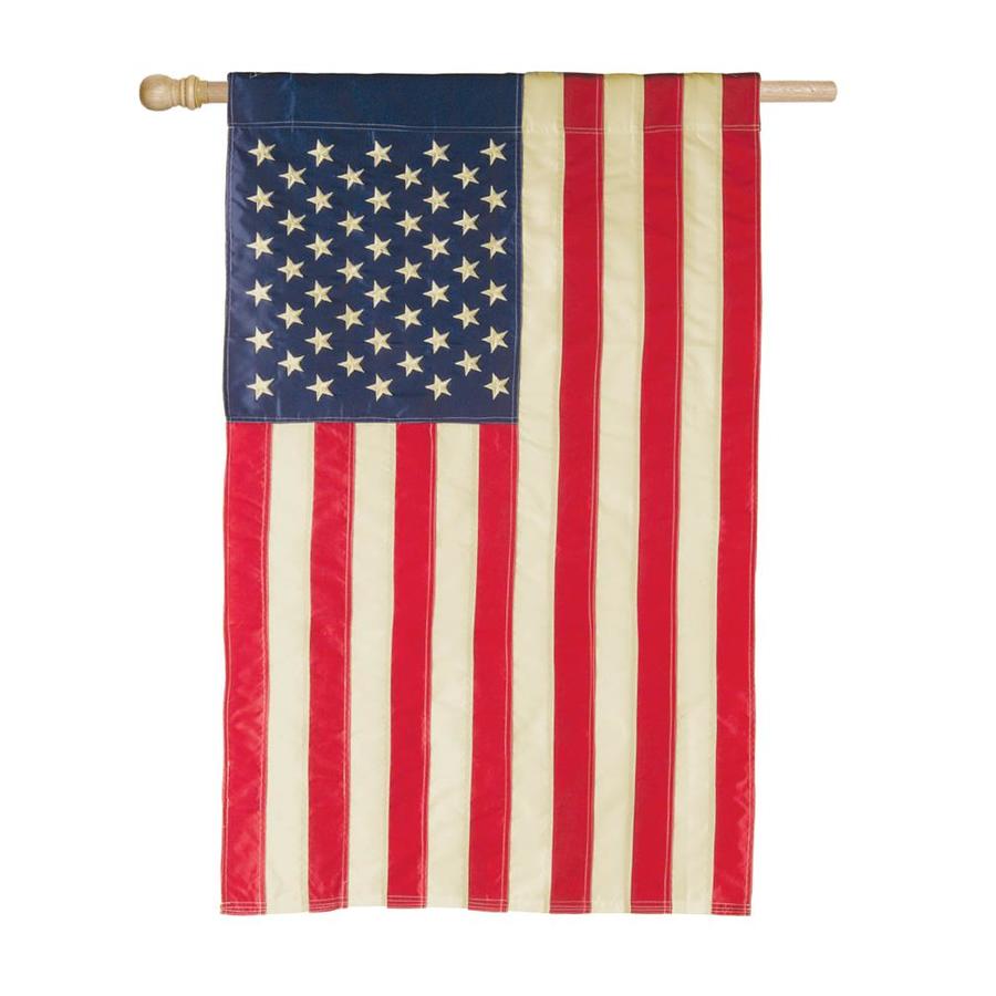 Evergreen 2.3-ft W x 3.6-ft H American House Flag in the Decorative ...