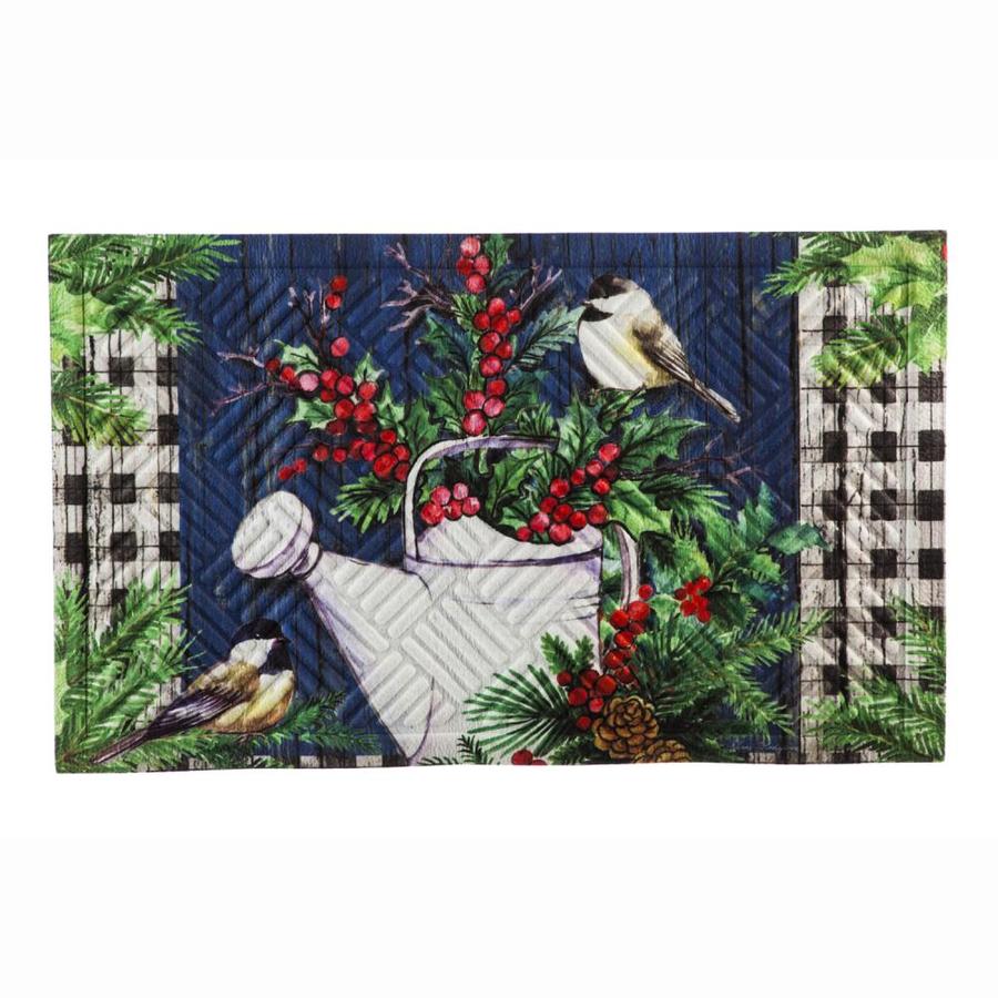 Evergreen Rectangular Outdoor Door Mat (Common: 2-1/2-ft x 1-1/2-ft ...