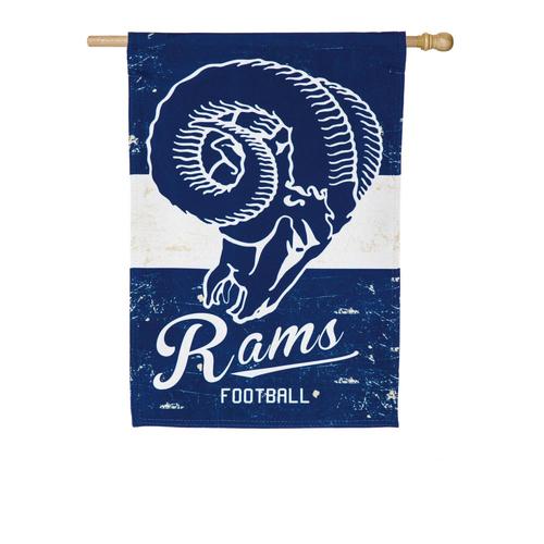 Team Sports America 2.3-ft W x 3.6-ft H Los Angeles Rams House Flag in ...