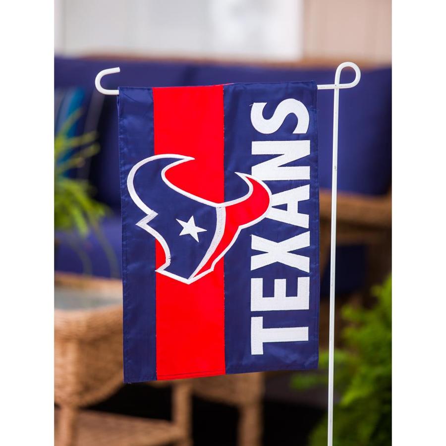 Team Sports America 1-ft W x 1.5-ft H Embroidered Houston Texans Garden ...