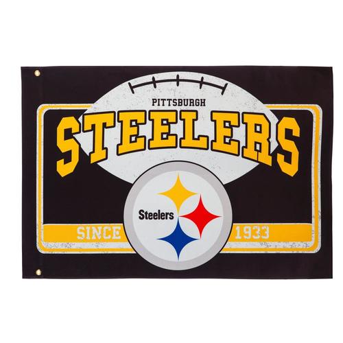 Team Sports America 3-ft W x 4.3-ft H Pittsburgh Steelers Flag in the ...