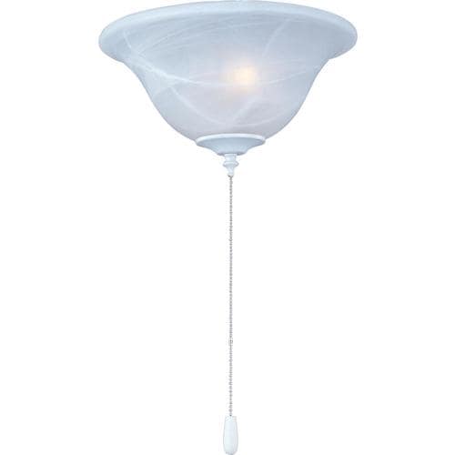 Maxim Lighting Basic-Max 2-Light Matte White Incandescent Ceiling Fan ...