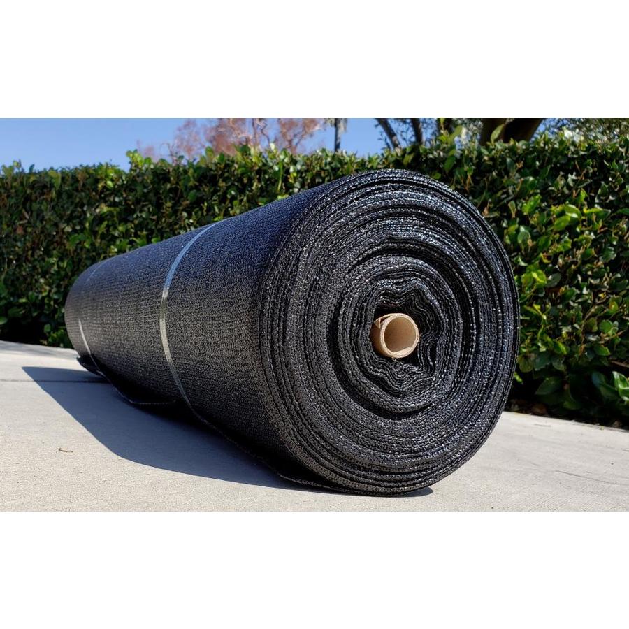 NCSNA 6-ft x 100-ft L Black HDPE Chain Link Fence Screen in the Chain ...