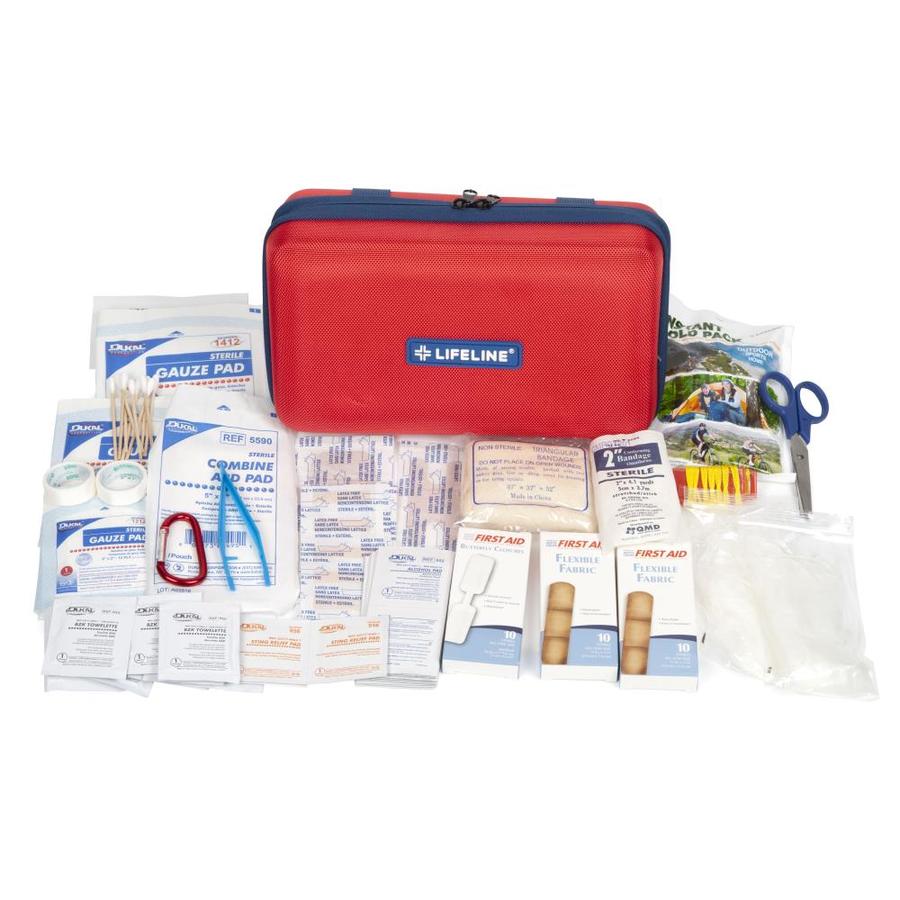 Lifeline First Aid 121-Piece Nylon All-Purpose First Aid Kit in the ...