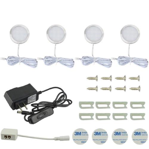 Favorite Monkey PUCK 4-Pack 2-in Plug-in Puck Under Cabinet Lights in ...