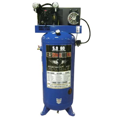 EAGLE 60-Gallon Single Stage Electric Vertical Air Compressor in the ...