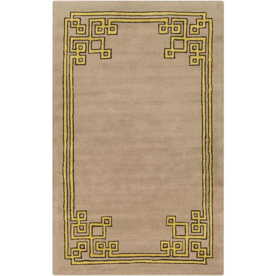 Surya Calaveras 5 x 8 Camel Indoor Solid Mid-Century Modern Handcrafted ...