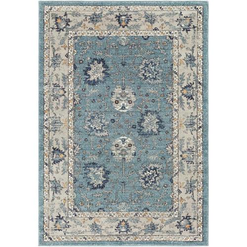 Surya Elise 8 x 10 Teal Indoor Oriental Area Rug in the Rugs department ...