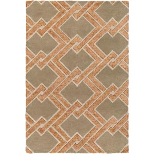 Surya Chamber 8 x 10 Camel Indoor Geometric Mid-Century Modern ...