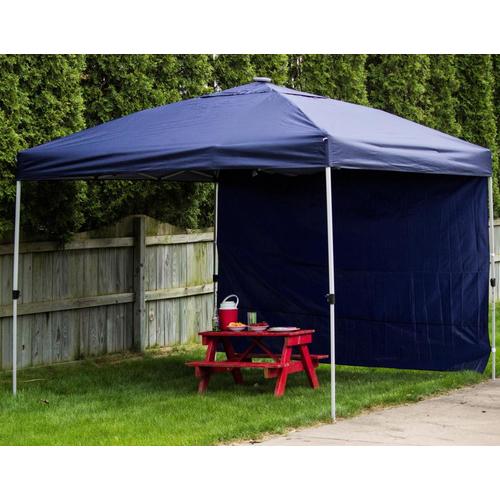 Backyard Expressions 10-ft L Square Blue Pop-Up Canopy in the Canopies ...