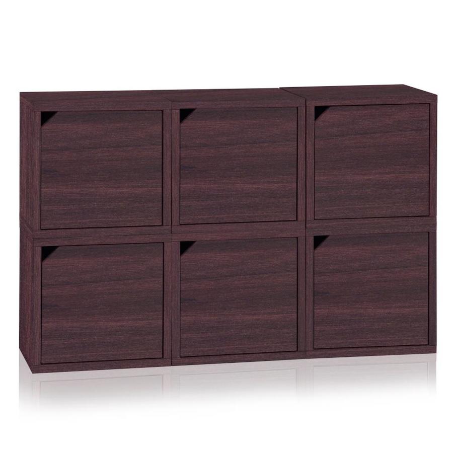Way Basics 6 Compartment Drawers Stackable Recycled Paperboard Cube in ...