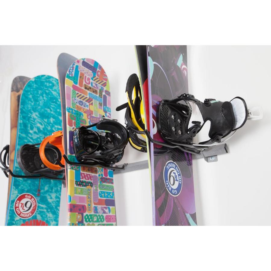 Monkey Bars 7-Piece 32-in Gray Steel Snowboard Rack in the Slatwall ...