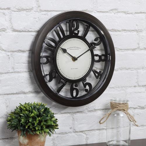 FirsTime FirsTime and Co Analog Round Wall Clock at Lowes.com