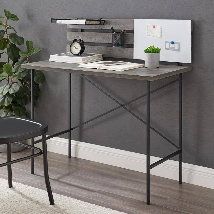Walker Edison 42-in Gray Writing Desk in the Desks department at Lowes.com