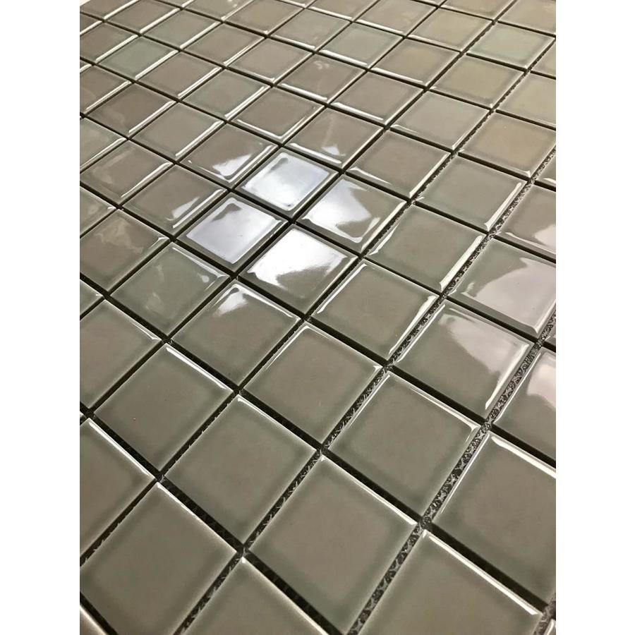 Abolos Monet 20-Pack Gray 12-in x 12-in Glossy Porcelain Patterned Wall ...