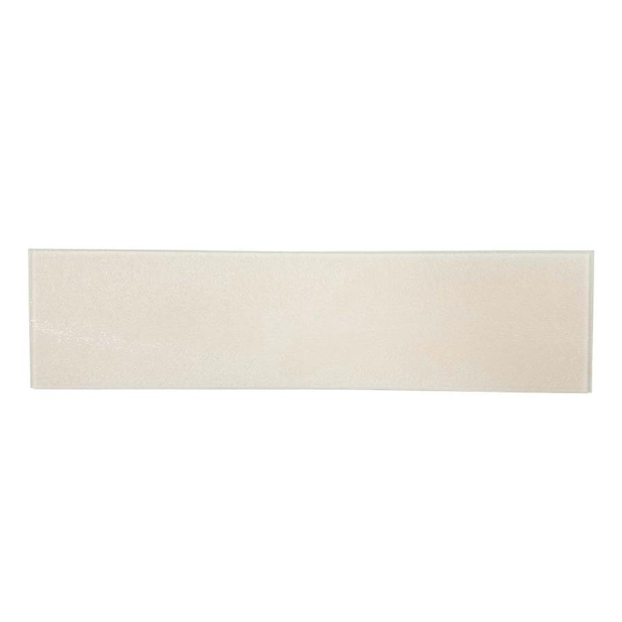 Abolos Monroe 36-Pack Beige 4-in x 16-in Glossy Glass Subway Wall Tile ...