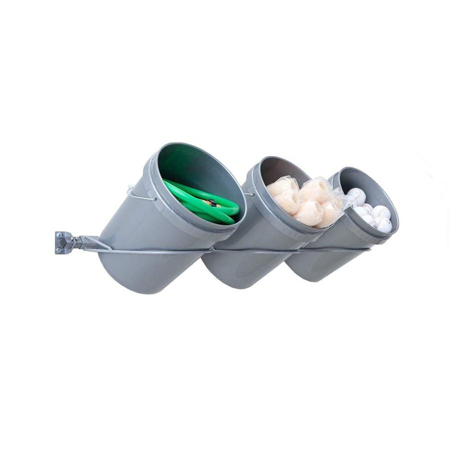 Monkey Bars 7-Piece Gray Steel Multipurpose Rack in the Slatwall & Rail ...