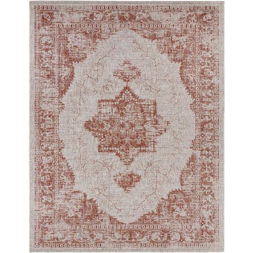 Surya Eagean Rust Indoor/Outdoor Oriental Area Rug (Common: 8 x 10 ...
