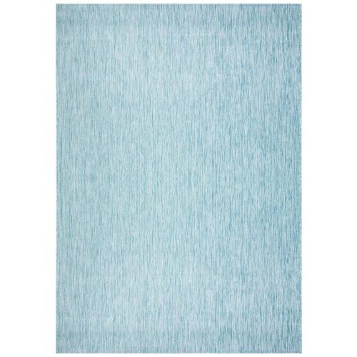 Safavieh Courtyard 9-ft X 12-ft (Aqua/Aqua) 9 x 12 Aqua/Aqua Indoor ...