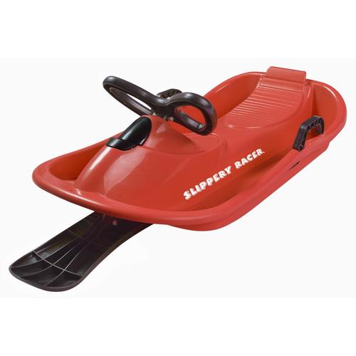 Slippery Racer 1-Person Red Plastic Snow Sled in the Snow Sleds ...