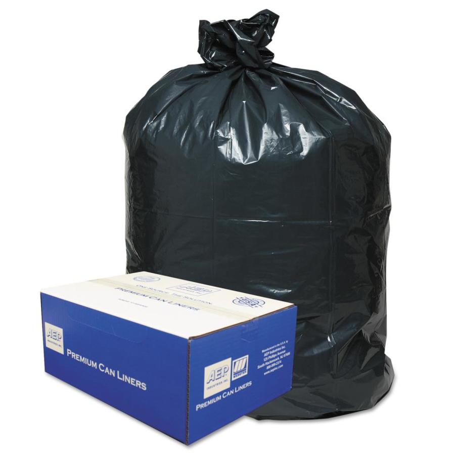 Classic 250-Pack 45-Gallon Black Plastic Can Trash-Bag at Lowes.com
