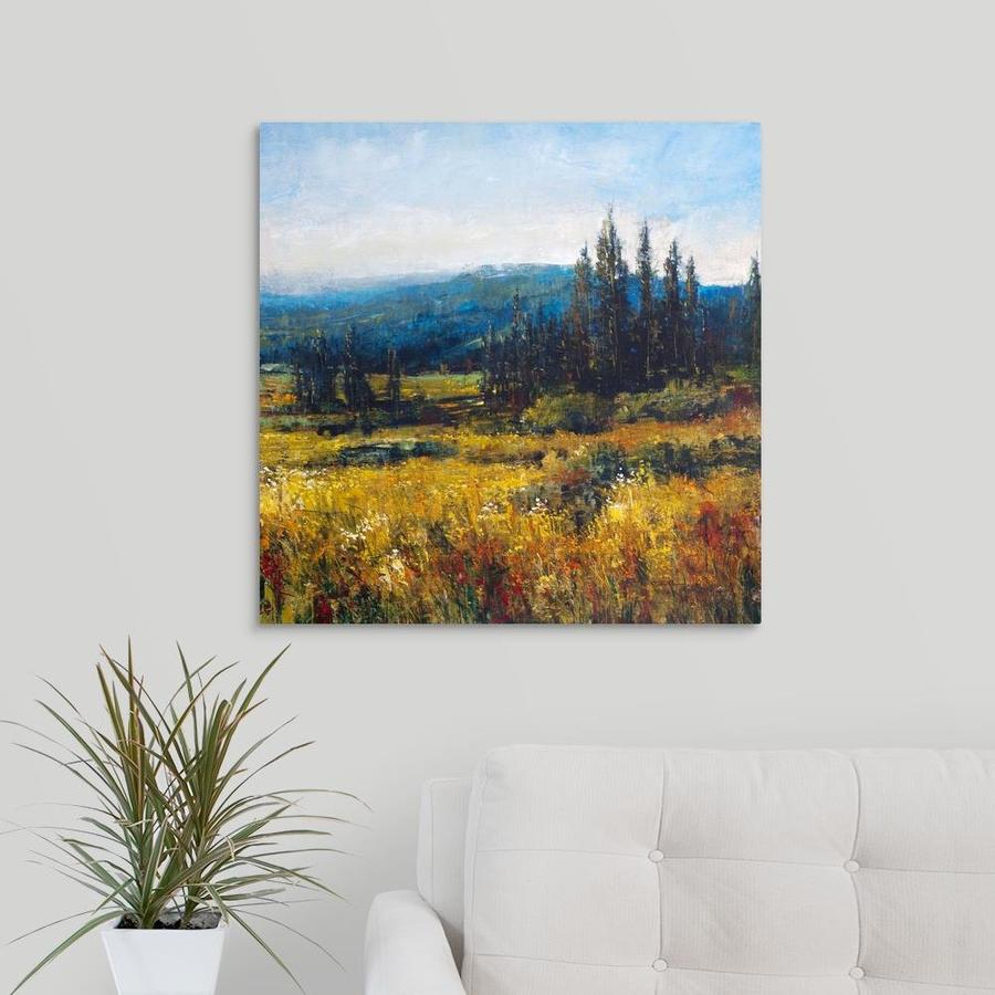 GreatBigCanvas GreatBigCanvas Frameless 24-in H x 24-in W Abstract ...