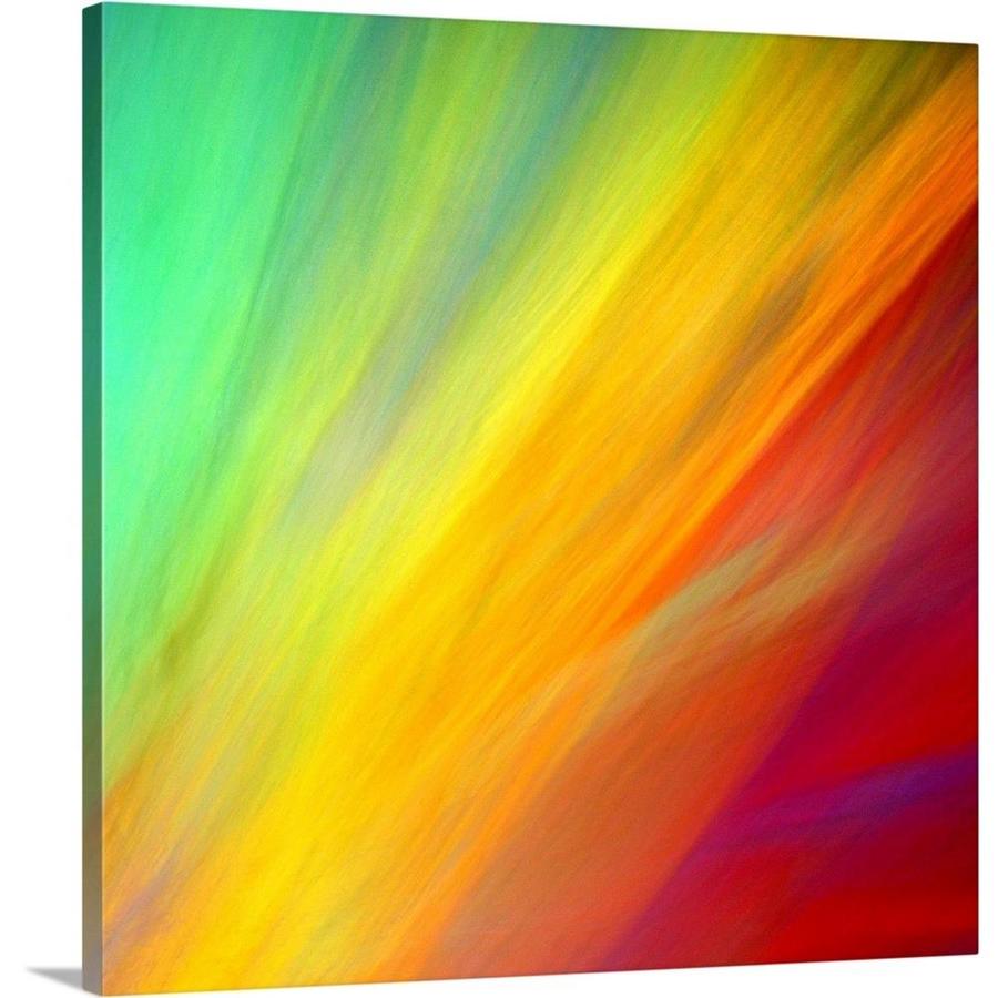 GreatBigCanvas GreatBigCanvas Frameless 24-in H x 24-in W Abstract ...
