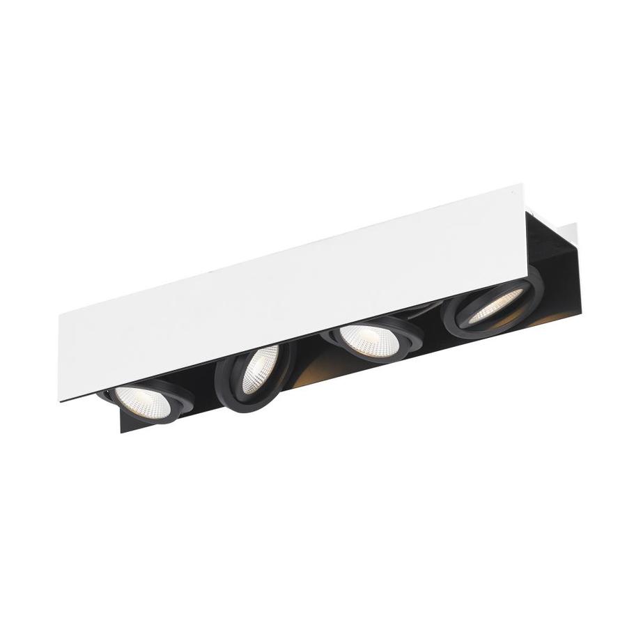 EGLO Vidago LED Track Light with White Exterior and Black Interior ...