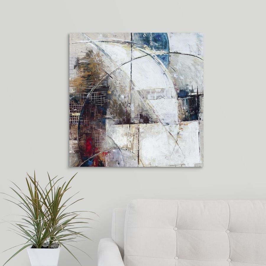 GreatBigCanvas GreatBigCanvas Frameless 24-in H x 24-in W Abstract ...