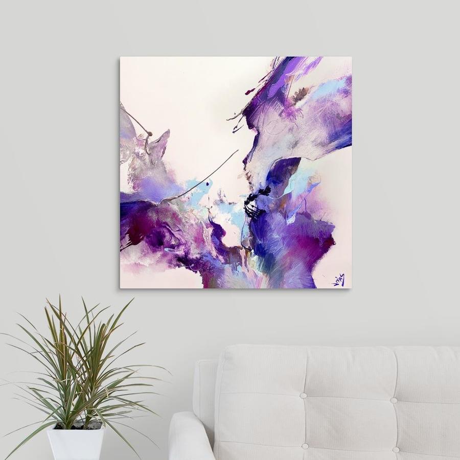 GreatBigCanvas GreatBigCanvas Frameless 24-in H x 24-in W Abstract ...