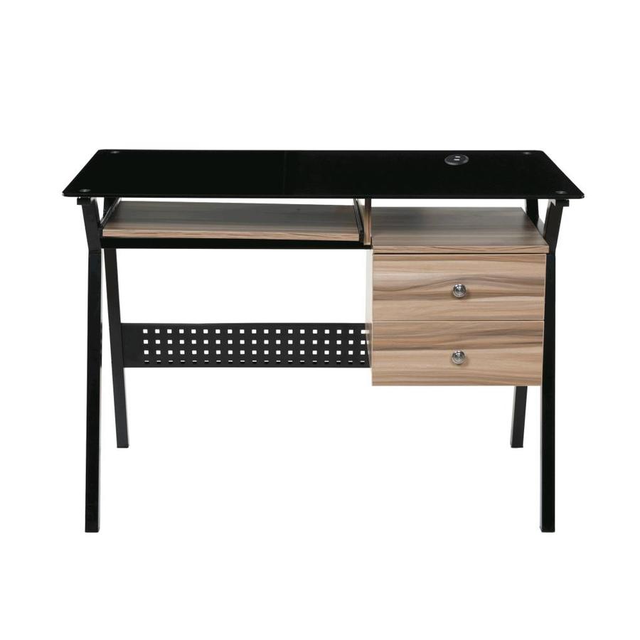 OneSpace 43-in Brown Computer Desk in the Desks department at Lowes.com