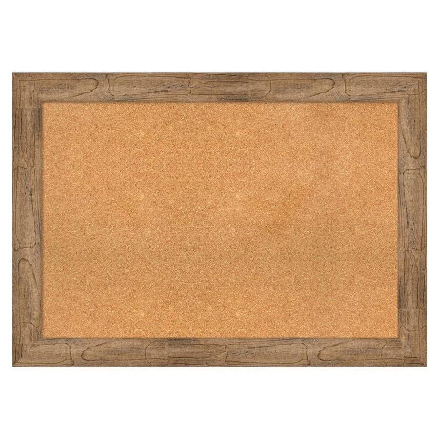 Amanti Art Framed Cork Board Extra Large, Owl Brown at Lowes.com