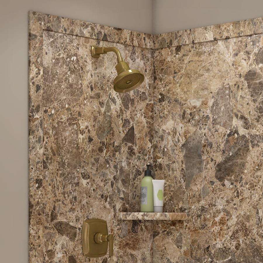 FlexStone Elegance 2 Breccia Paradiso Panel Kit Shower Wall Surround ...